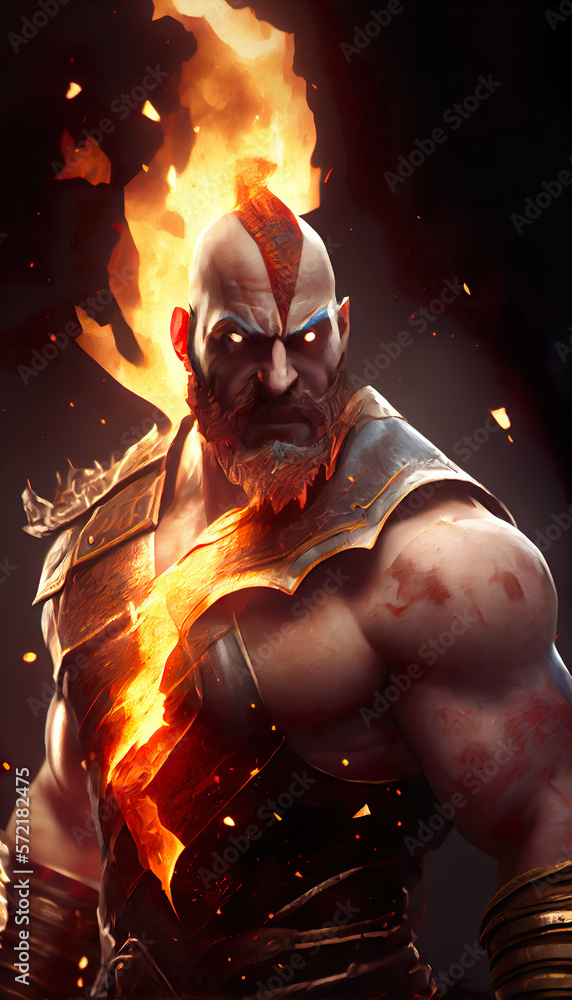 illustration of Ares. Ancient Greek God Ares, god of war, the spirit of ...