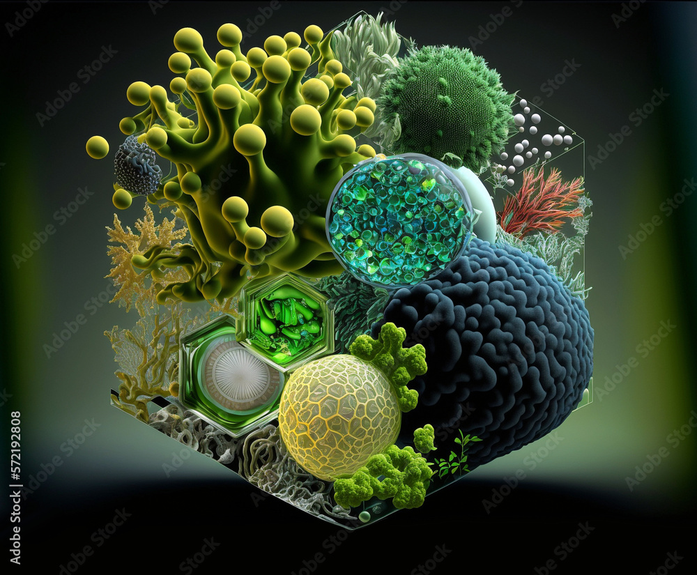 microbiology science research, concept art, Generative AI ilustração do ...