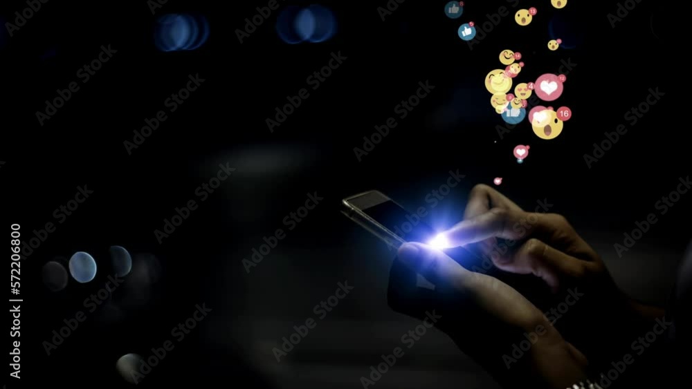 women receive likes social media network application. Animation like ...