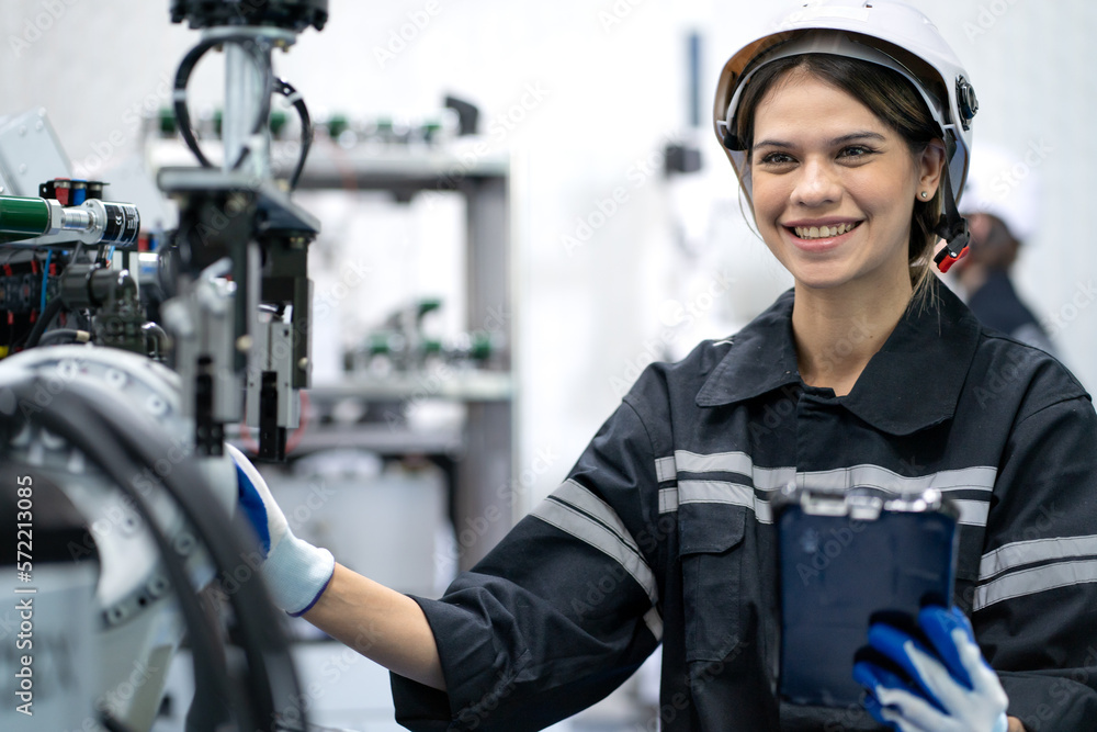 Computer science development engineer working on robotic arm connection and control at ...
