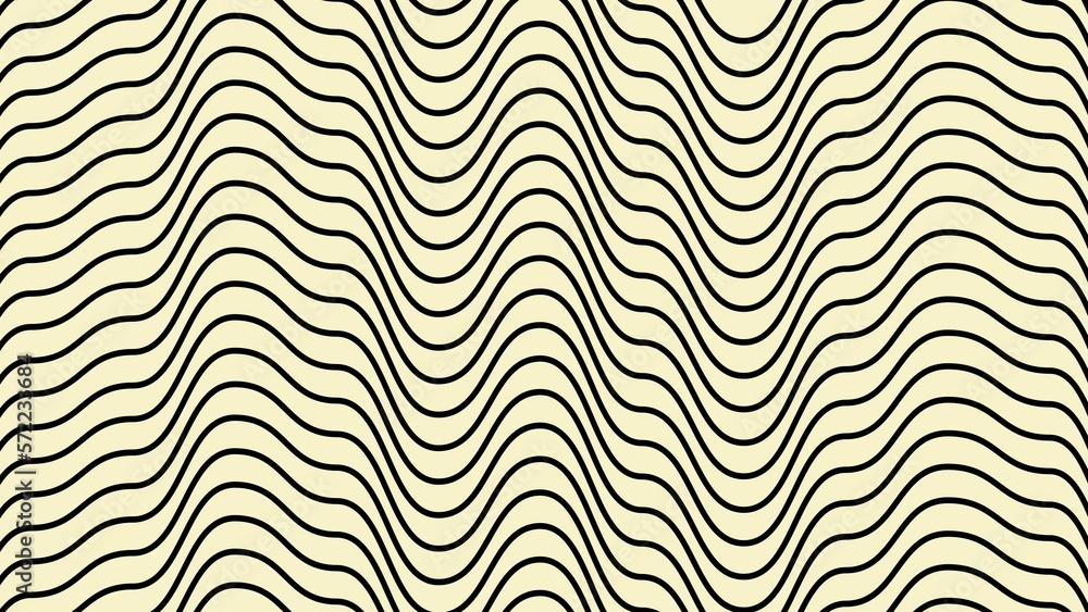 Wavy Line bended shape with floating pattern in seamless looping ...