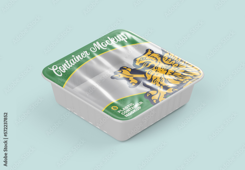 Food Container Mockup Stock Template | Adobe Stock