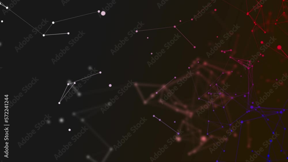 Digital Plexus Network Connection Loop Animation Background Molecular Plexus Bg Digital