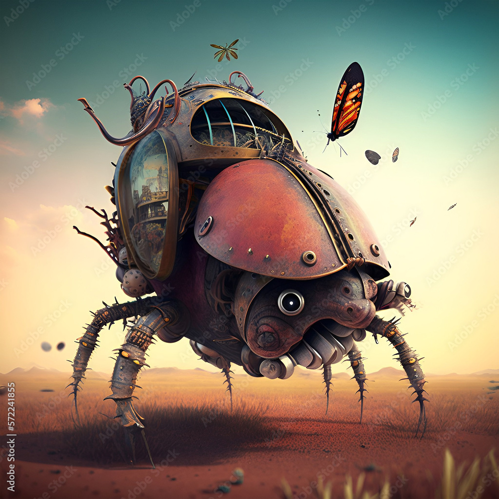 Ilustrace „Strange worlds of artificial intelligence. Fantasy and ...