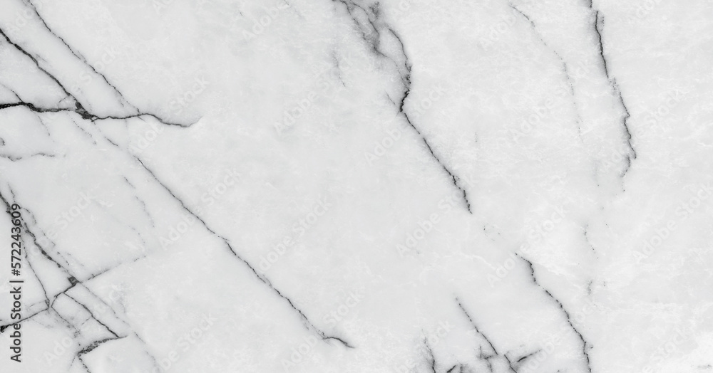 White crystal marble texture background with black curly veins. White ...