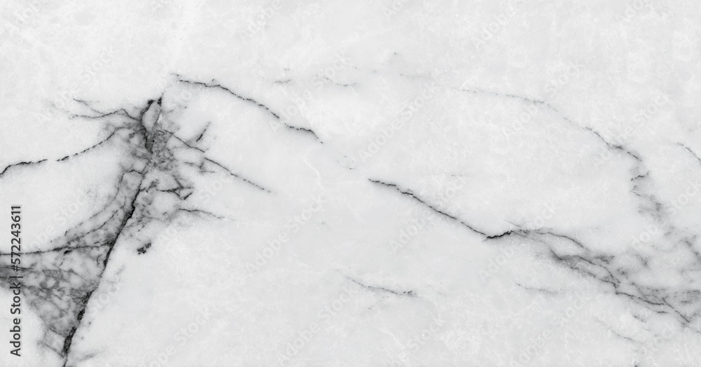 White crystal marble texture background with black curly veins. White ...
