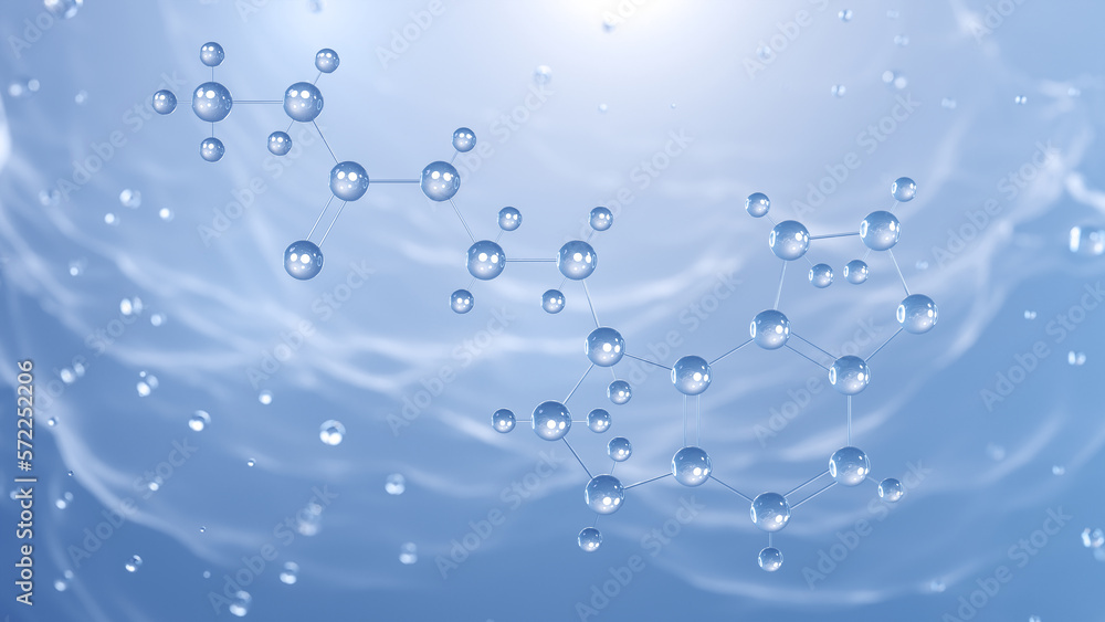 ramelteon molecular structure, 3d model molecule, anxiolytics ...