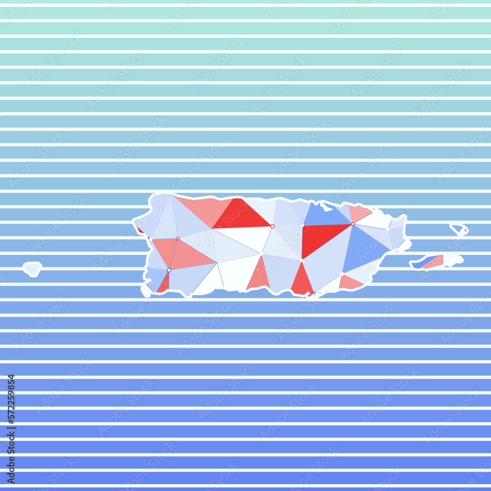 Puerto Rico vector illustration. Puerto Rico design on gradient stripes ...
