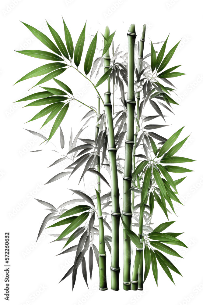 bamboo tree transparent background, ai generated Stock Illustration ...