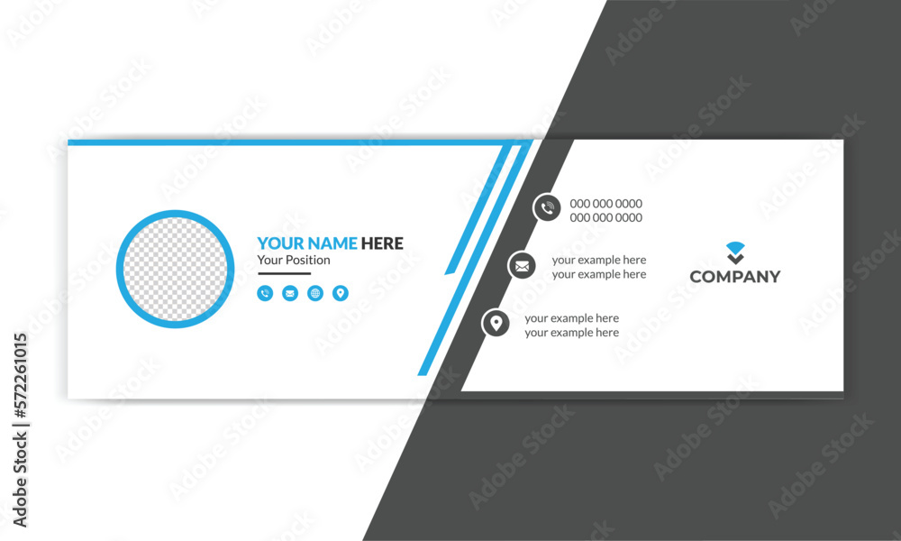 Email Signature Design. Business email signature banner. Creative ...