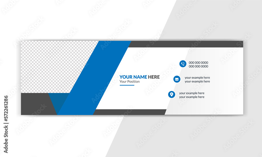 Email Signature Design. Business email signature banner. Creative ...