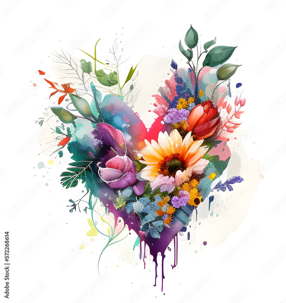 Color Splash Flowers