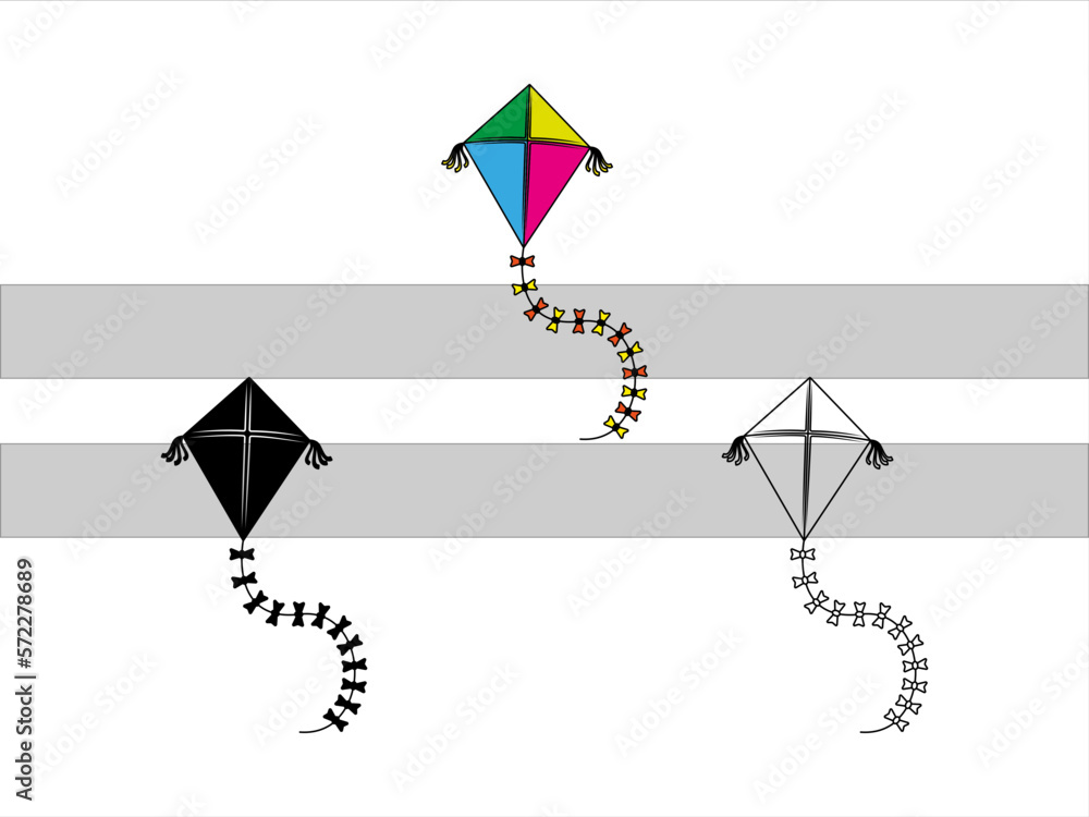 Kite SVG Cut Files | Kite Silhouette | Flying Kite Svg | Kids Svg ...