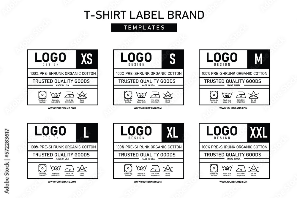 Clothing neck label tag concept vector design Stock Vector | Adobe Stock