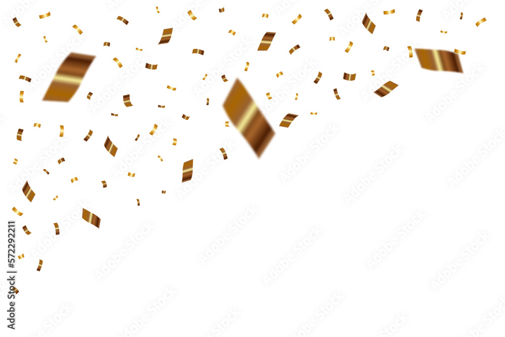Cold confetti falling on transparent background. Vector . Stock Vector ...