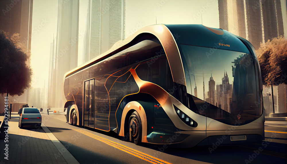 Automated unmanned transport Bus, Future of autonomus Bus ...