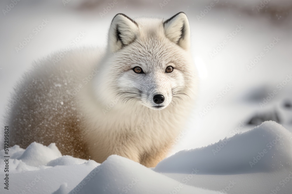 Fotografía profesional zorro ártico, zorro de las nieves, zorro blanco ...
