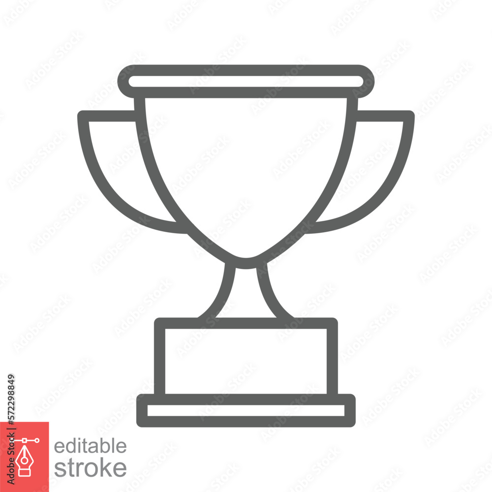 Trophy line icon. Simple outline style for app and web design element ...