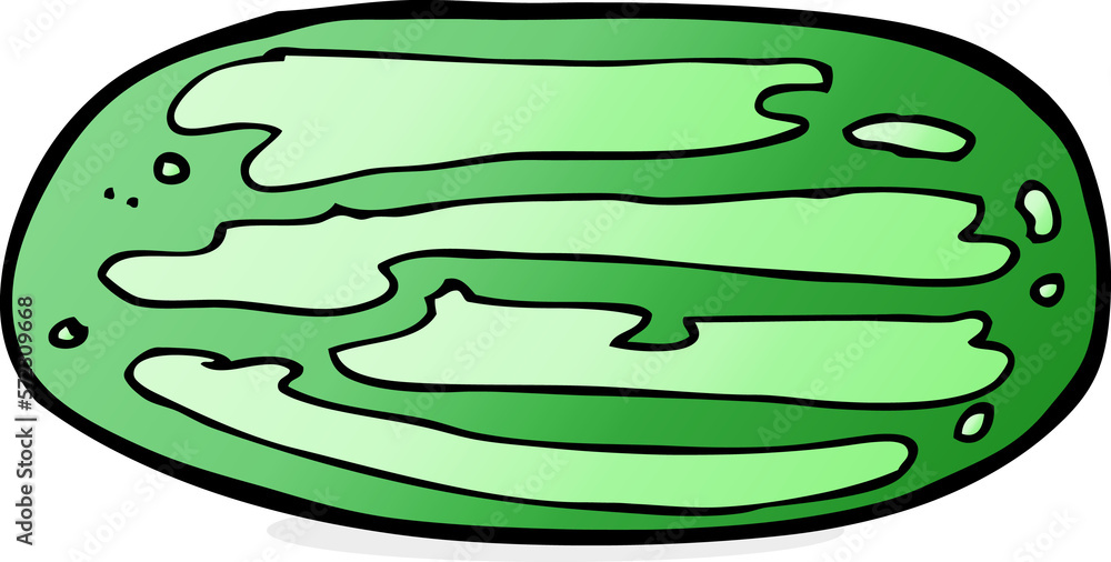 cartoon watermelon Stock Illustration | Adobe Stock