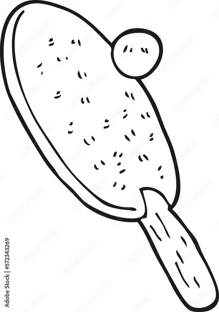 black and white cartoon table tennis bat Stock Illustration | Adobe Stock