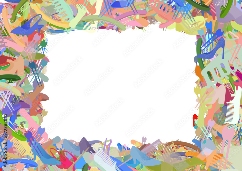 Background pattern abstract design texture. Border frame, transparent ...