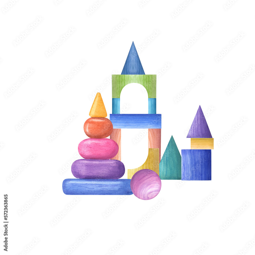 Kids Building Blocks Clipart