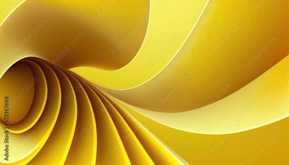 Simple yellow Abstract Background Generative AI Stock Illustration ...