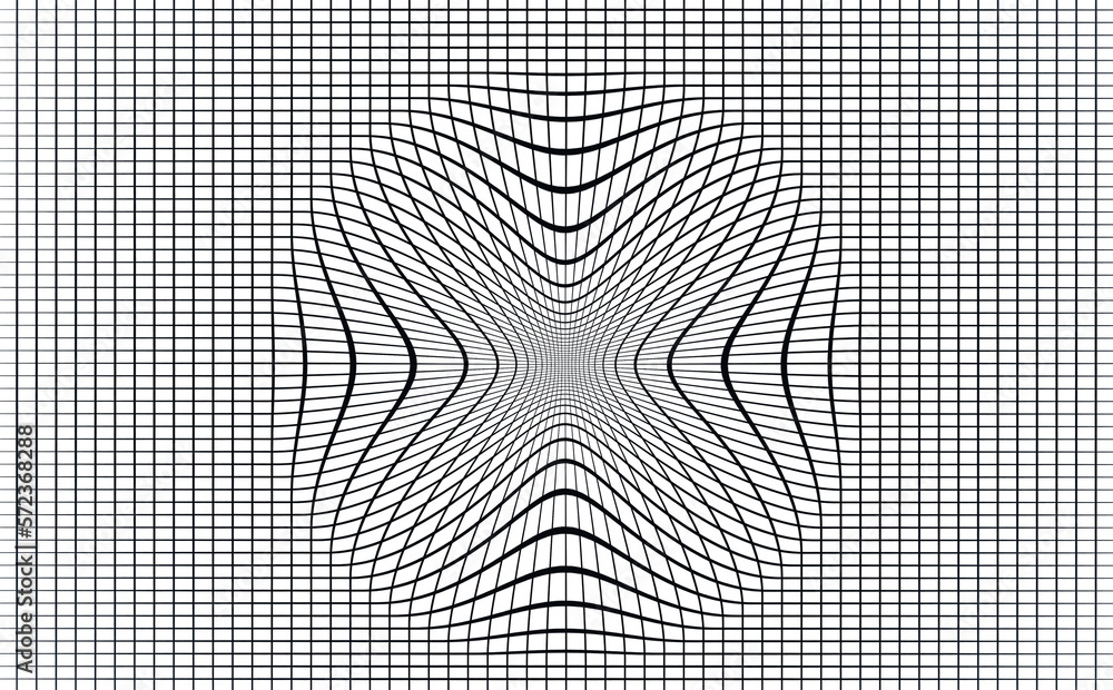 Transparent grid with concave curve in the middle Stock Illustration ...