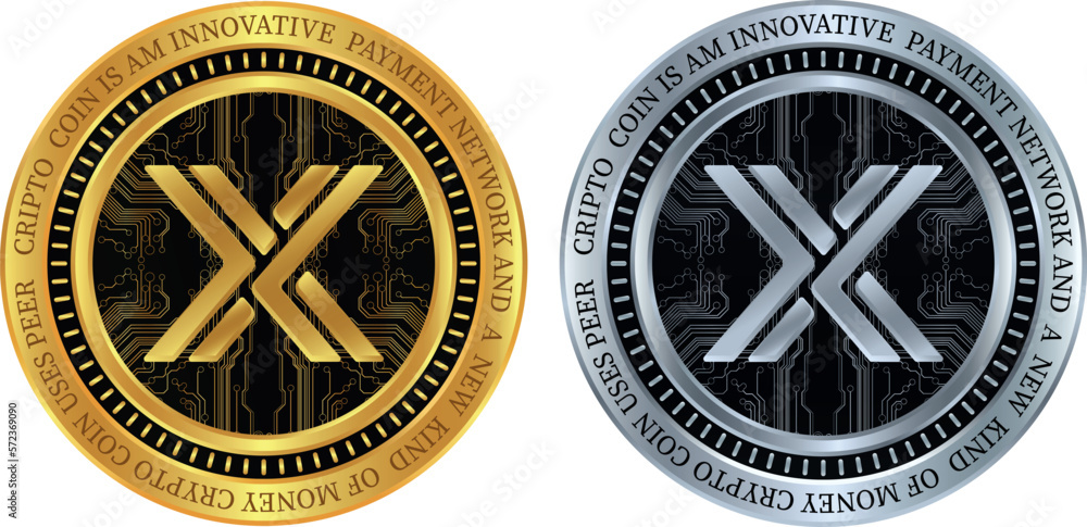 immutable x-imx coin vector illustrations. 3d illustration. vector ...