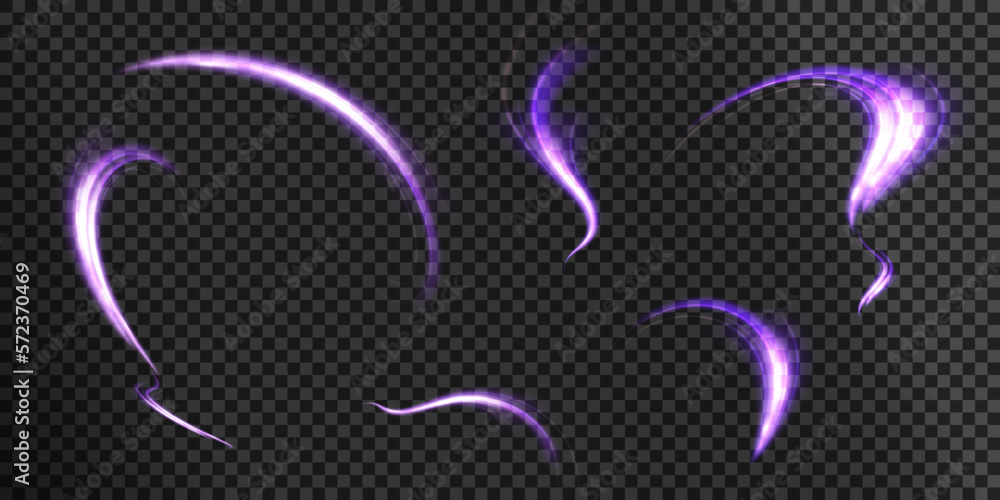 Magic purple wind png festive isolated on transparent background ...