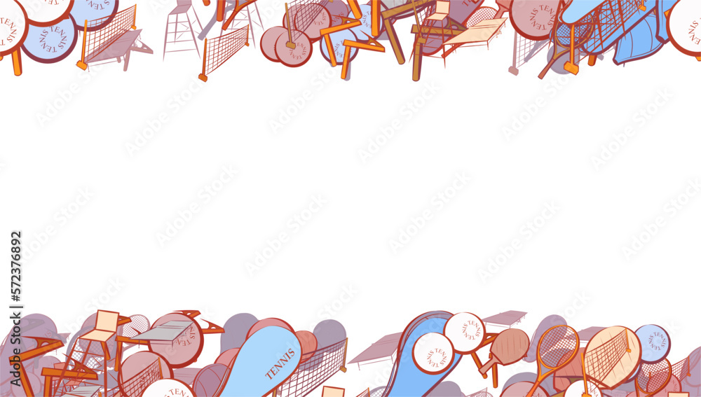 Background pattern abstract design texture. Tennis. Horizontal seamless ...