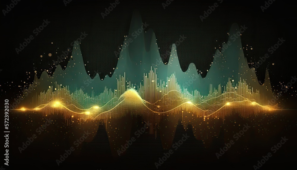 sound waves Generative Ai Stock Illustration | Adobe Stock