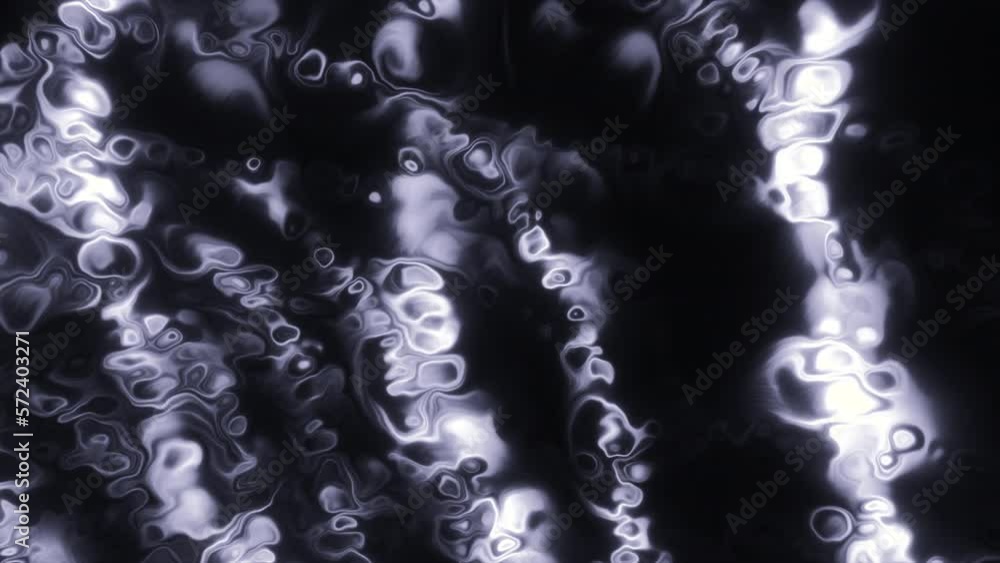 Animation with plasma molecules in pattern. Motion. Glowing psychedelic ...
