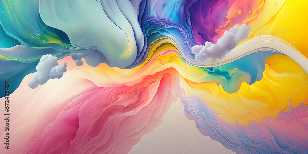 4K ABSTRACT WALLPAPER WITH SOFT COLORS ilustração do Stock | Adobe Stock