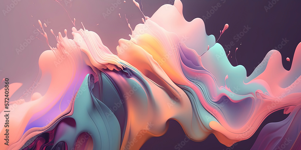 Amazing abstract wallpaper with soft pastel colors, 4k wallpaper ...
