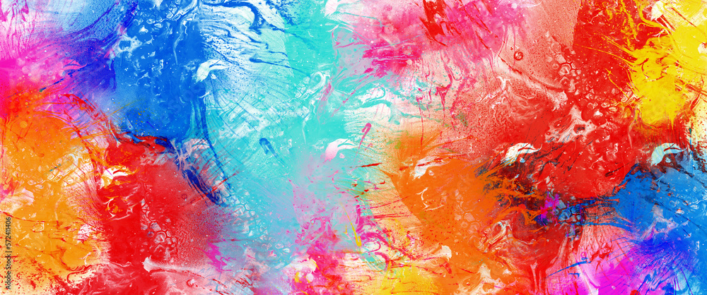 Abstract pastel background painting, creative hand drawn art made with ...