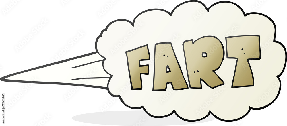 cartoon fart symbol Stock Illustration | Adobe Stock