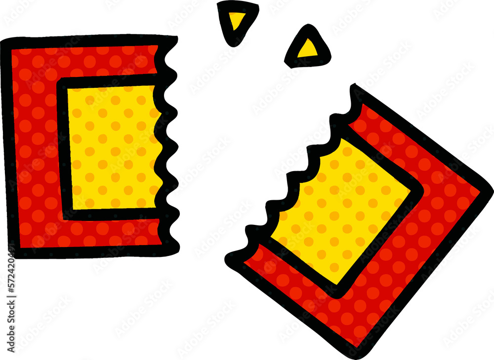 comic book style cartoon cinema ticket Stock Illustration | Adobe Stock