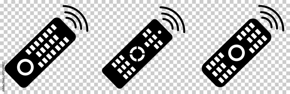 Remote control TV icons set. Design can use for web and mobile app ...