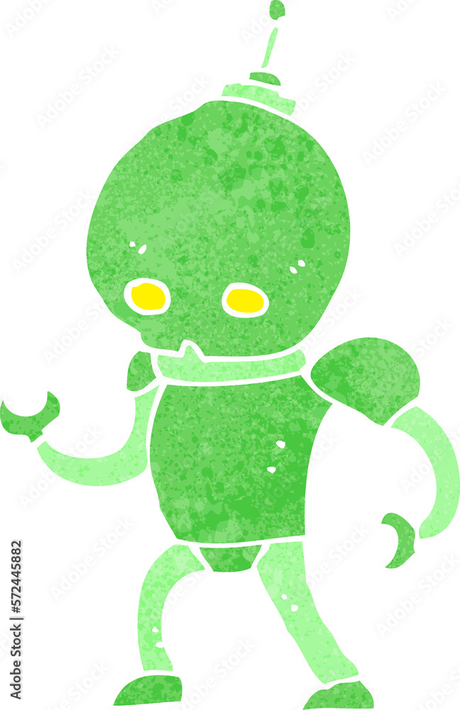 cartoon alien robot Stock Illustration | Adobe Stock