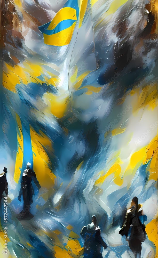 Ukraine theme background. Ukraine theme background. Blue and yellow ...