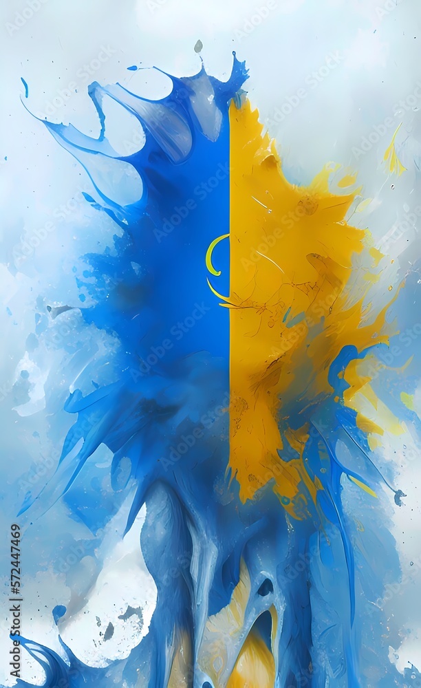 Ukraine theme abstract background. Ukraine theme background. Blue and ...