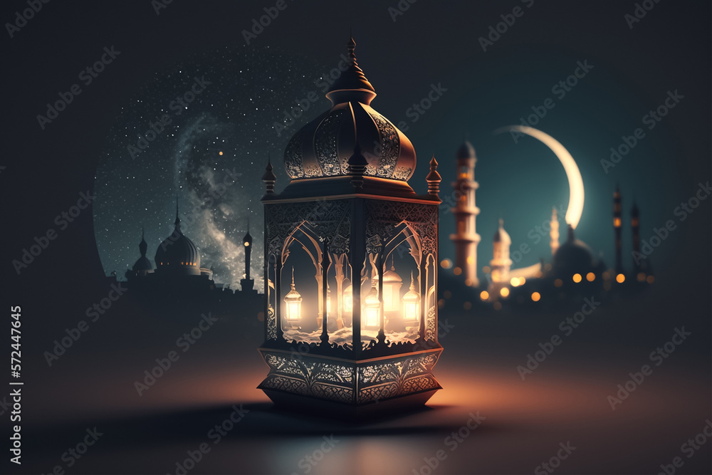 Eid Mubarak, Light up your Eid with stunning lantern display Stock ...