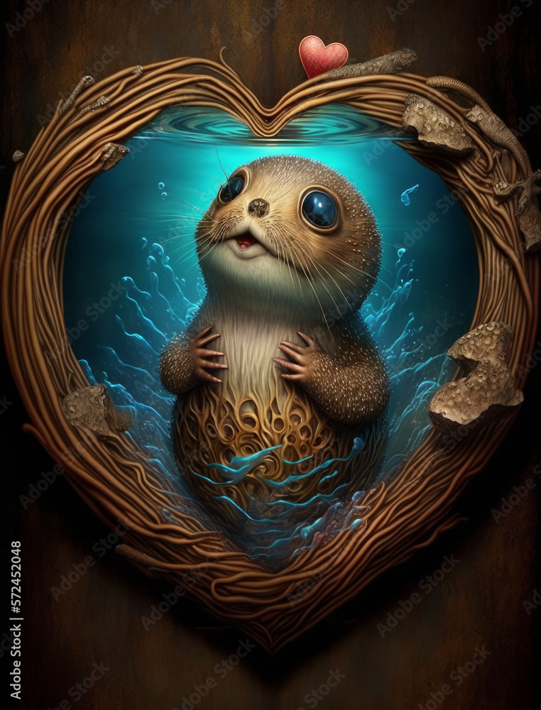 Heartcore Sea Otter: A Playful and Irresistible Character for Your ...