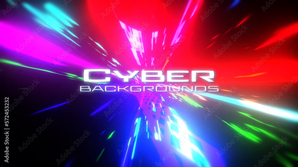 Vibrant Futuristic Cyber Backgrounds Stock Template | Adobe Stock