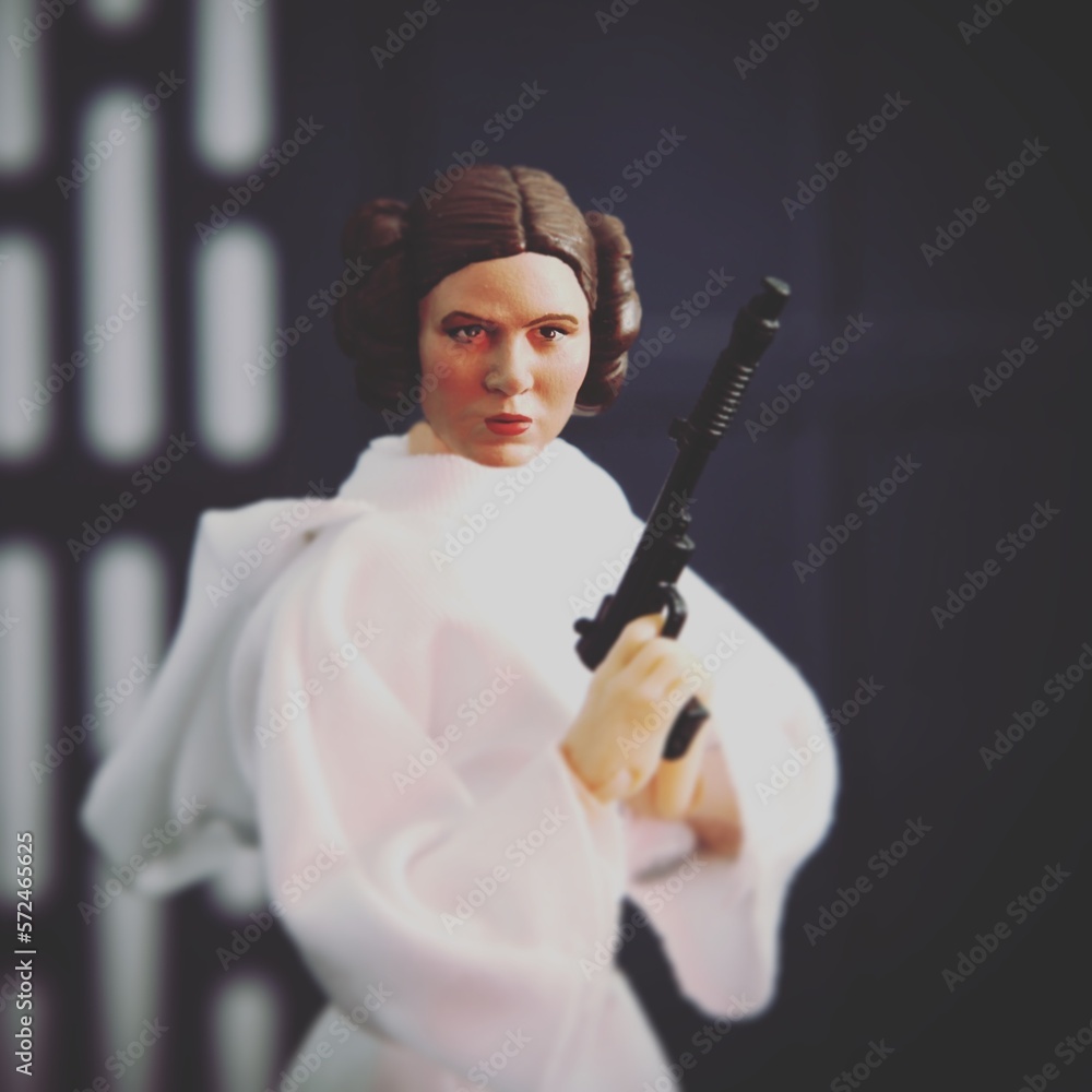 NEW YORK USA, FEB 21 2023: Carrie Fisher as Princess Leia Organa from ...