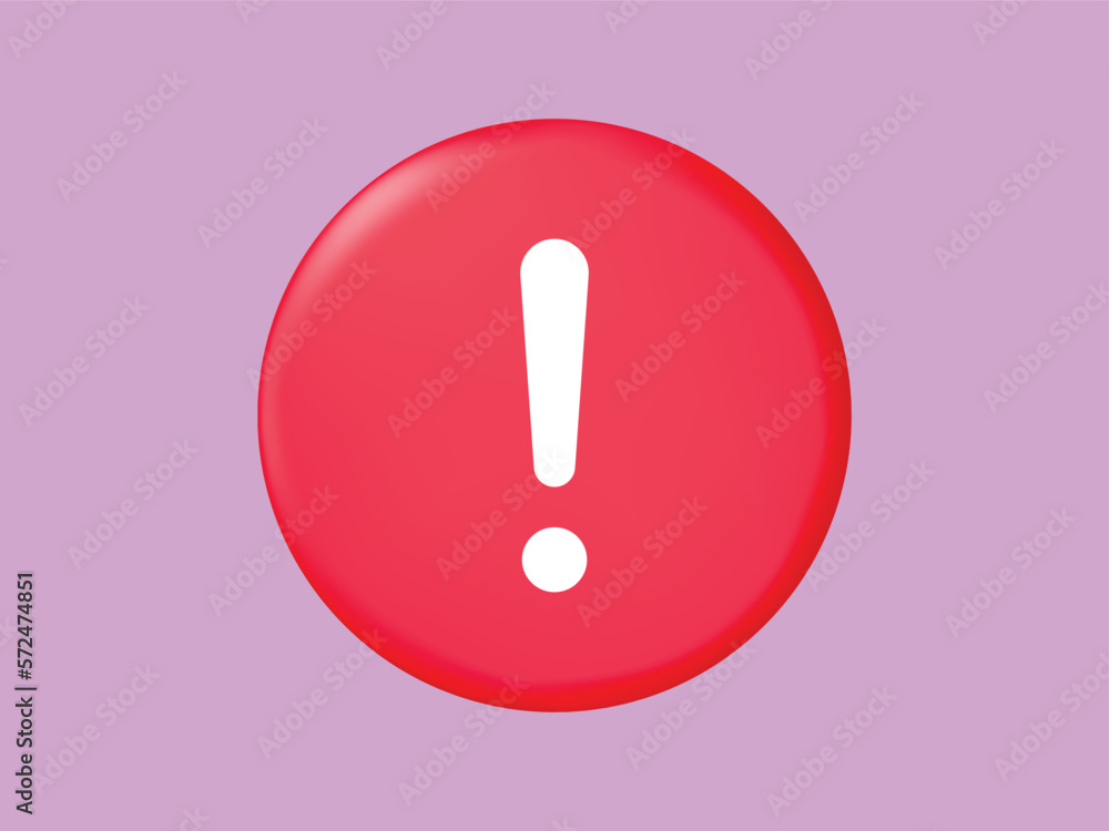 3d red danger attention bell or red emergency notifications alert on ...