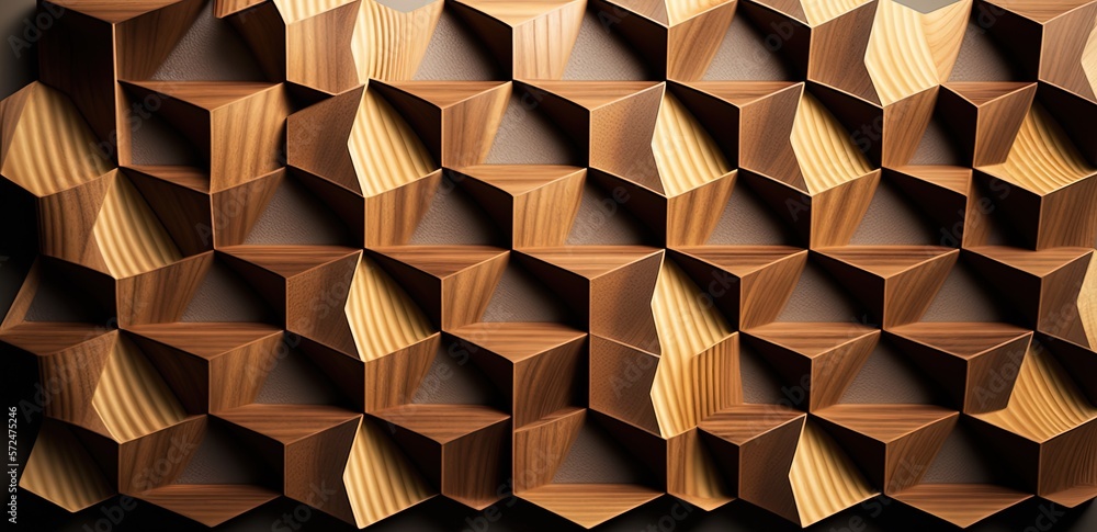 3d Wooden pattern Panel, With Wooden Background For Wall, 3d ...