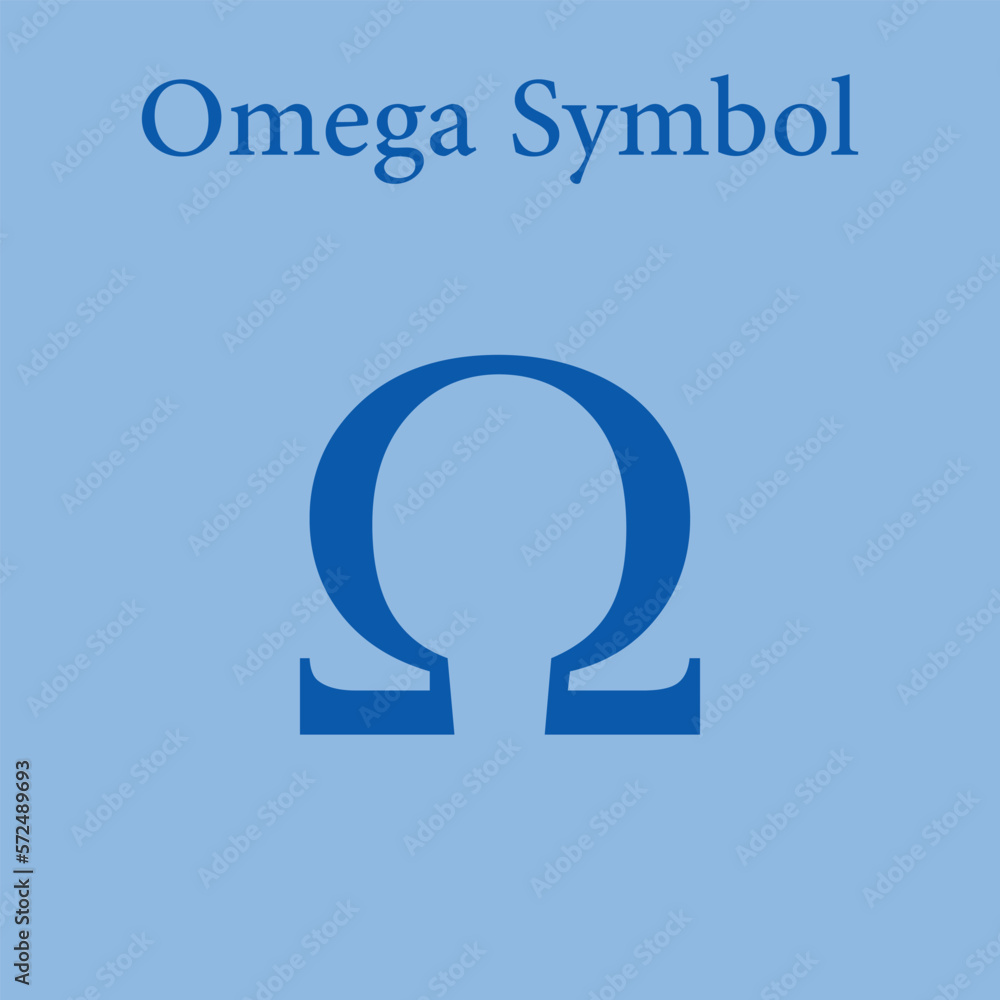 Black omega symbol icon. Ohm icon. greek alphabet letter. Vector ...