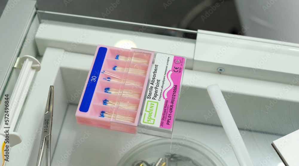 paper pins for drying channels sterile absorbent paper pins Spident ...